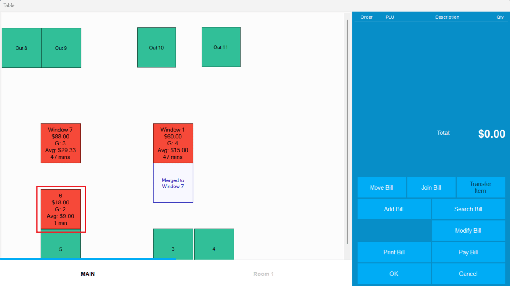 How to Add a Bill to a Table (Restaurant Module)