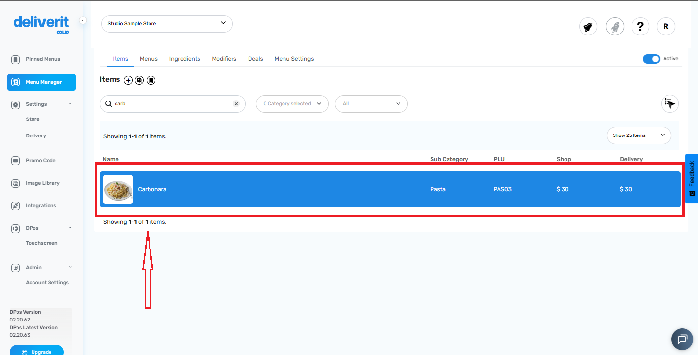 How to Enable Visual Tags Items For Online Ordering in Deliverit Studio