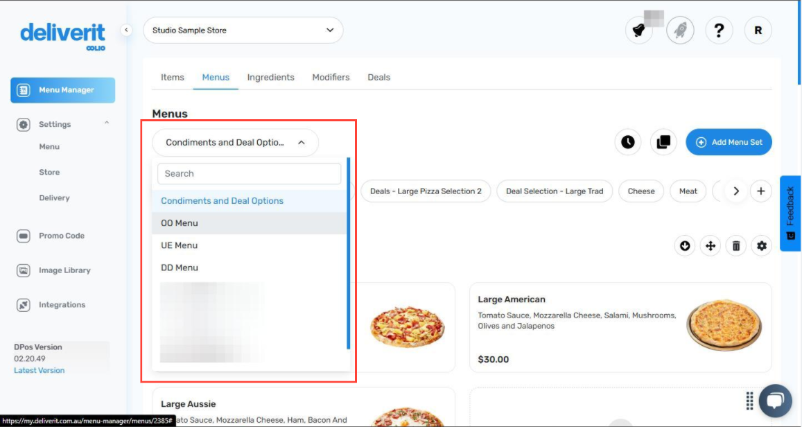 How to Create a New Menu Category on Deliverit Studio